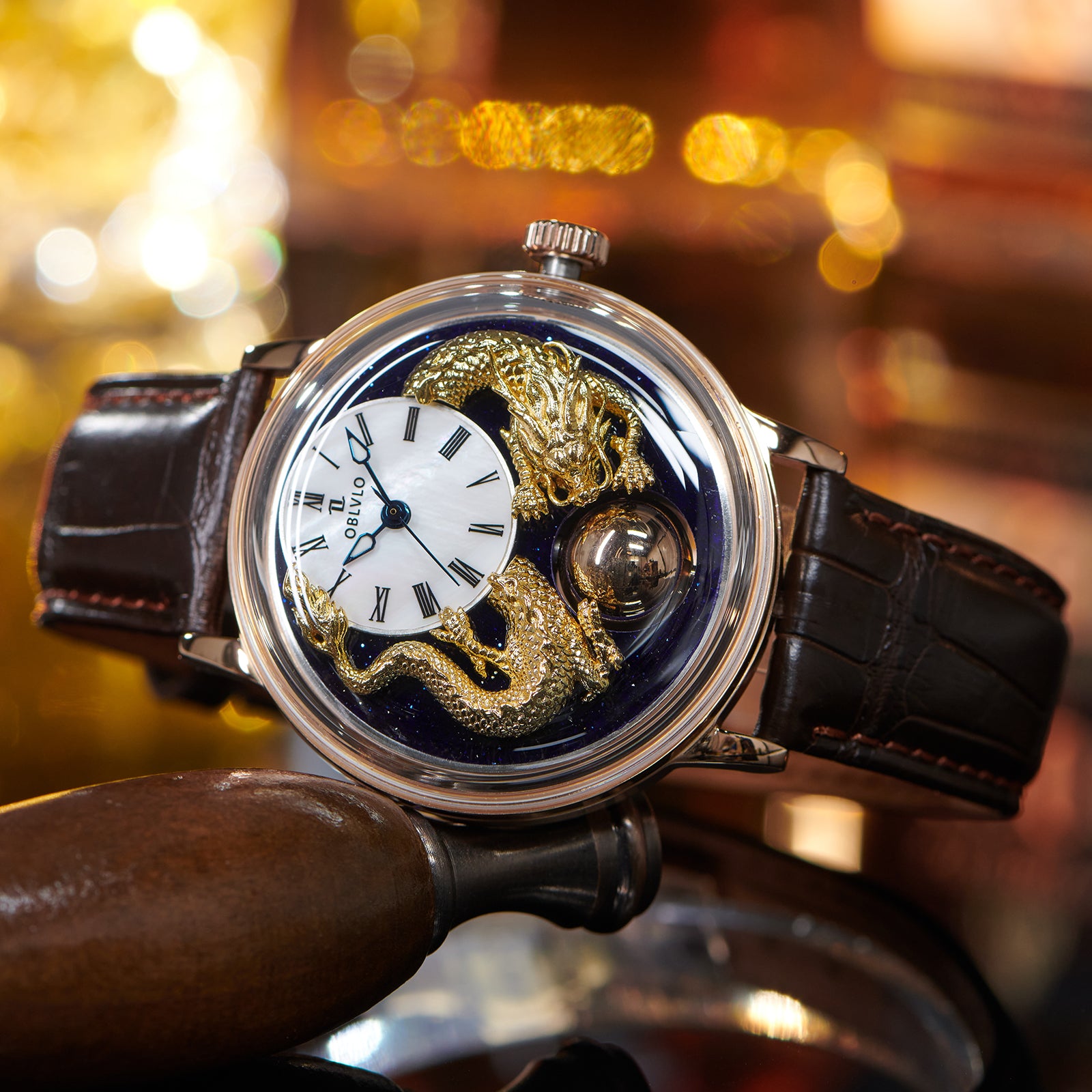 New OBLVLO Watches: The Gold Dragon Playing with Pearl - A Symbol of E