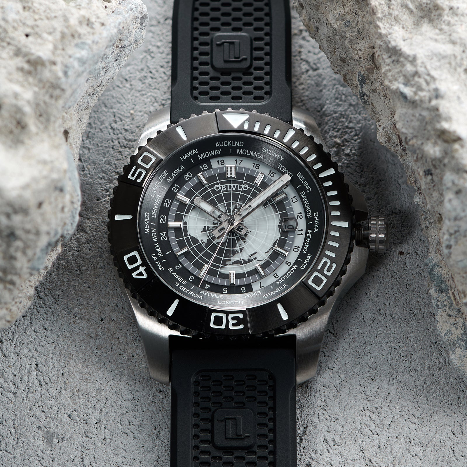 Best Oblvlo BM-YTBB Mens Automatic Military Dive Watches For Sale ...