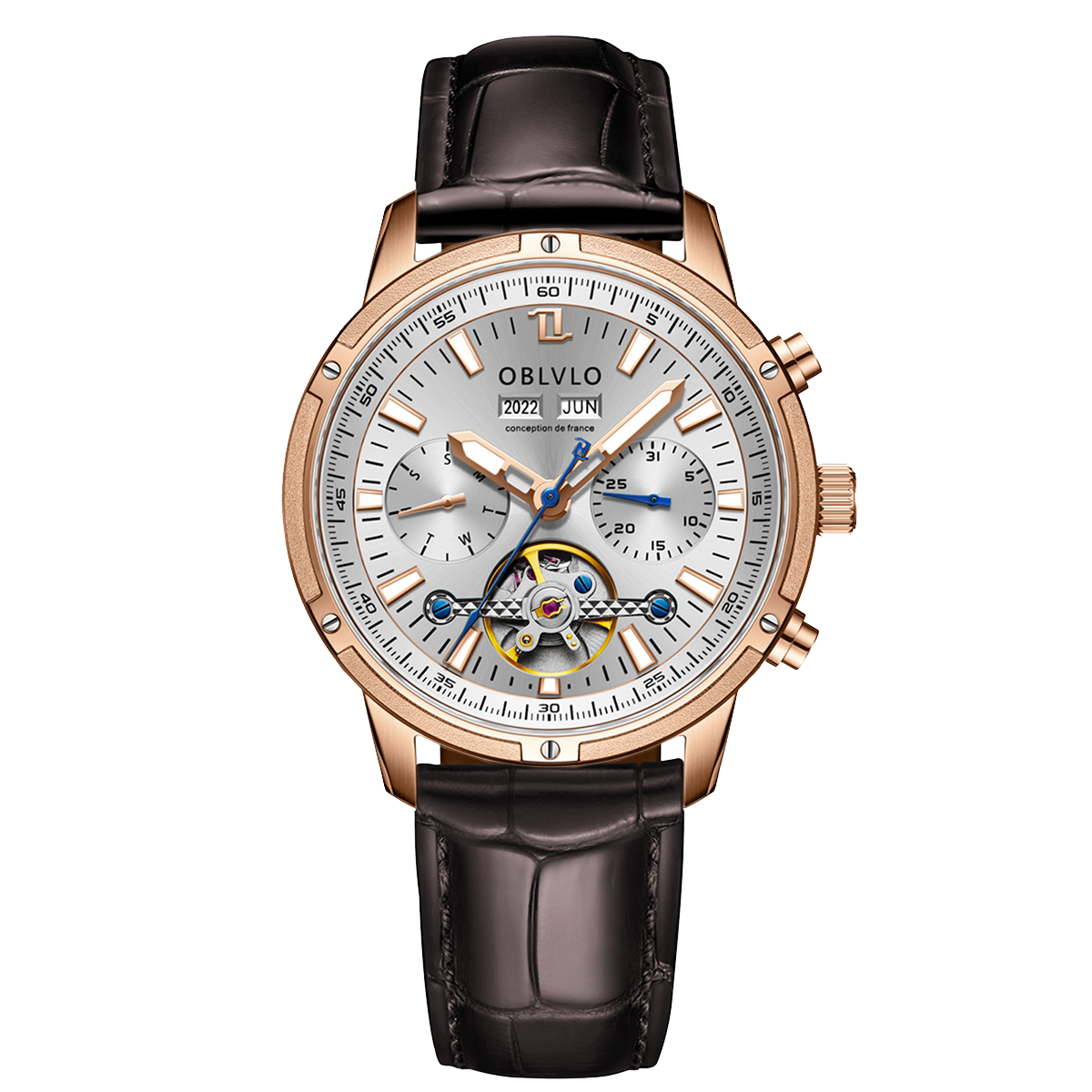 Best Affordable Oblvlo Luxury Rose Gold Automatic Dress Watches For Me