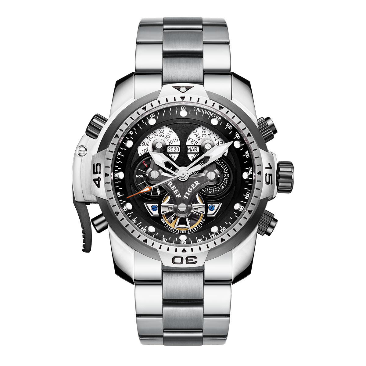 Reef Tiger Aurora Concept Luxury Men's Military Automatic Sport Watche