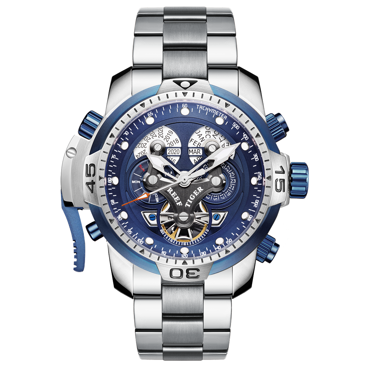 Perfect Luxury Men's Automatic Sport Watches - Reef Tiger Aurora Conce